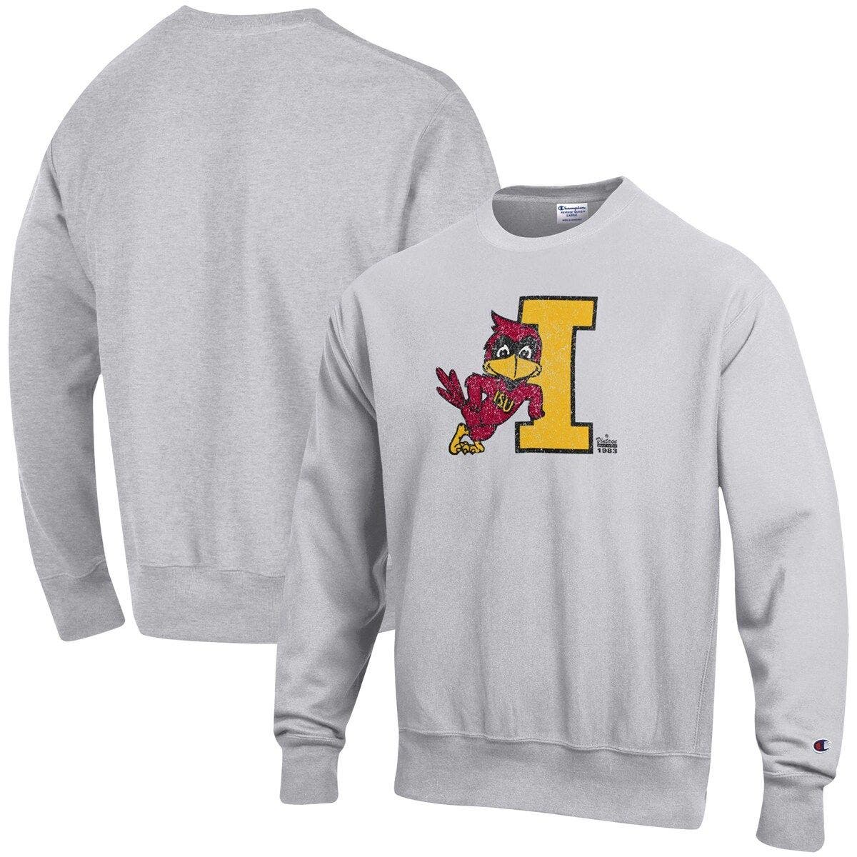 Champion Men's Champion Heathered Gray Iowa State Cyclones Vault Logo ...