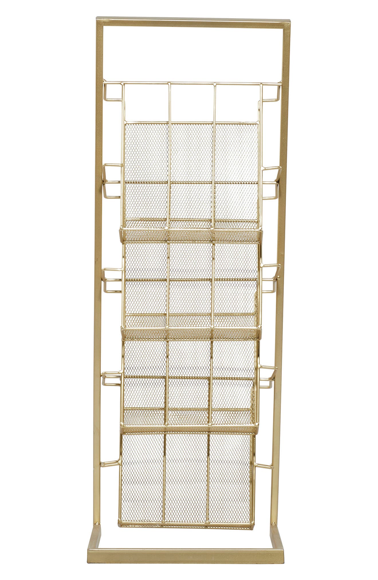 VIVIAN LUNE HOME Tall Goldtone Metal 4-Slot Magazine Holder | Nordstromrack