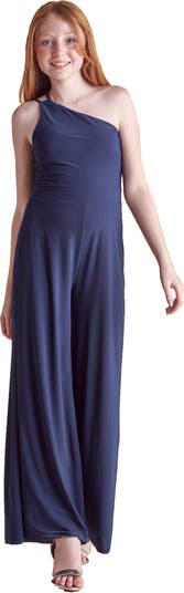 Un Deux Trois Kids' One-Shoulder Wide Leg Jumpsuit | Nordstromrack