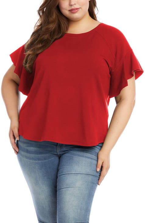 Red Plus-Size Tops for Women | Nordstrom
