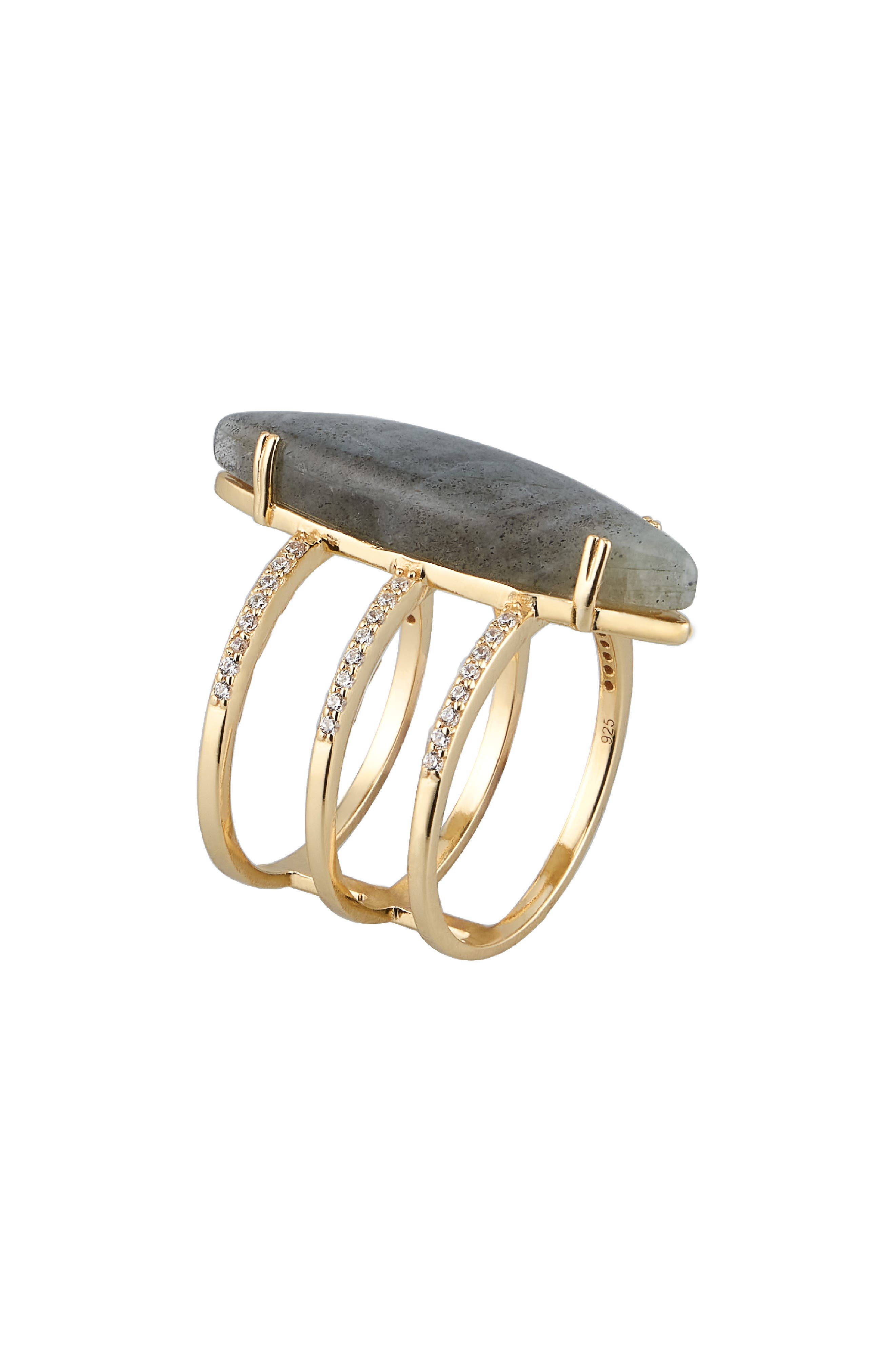 ADORNIA FINE Marquis Labradorite Ring | Nordstromrack