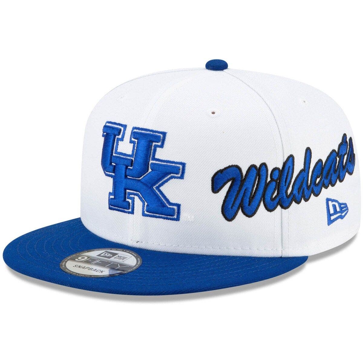 New Era Men's New Era White/Royal Kentucky Wildcats Two-Tone Side ...