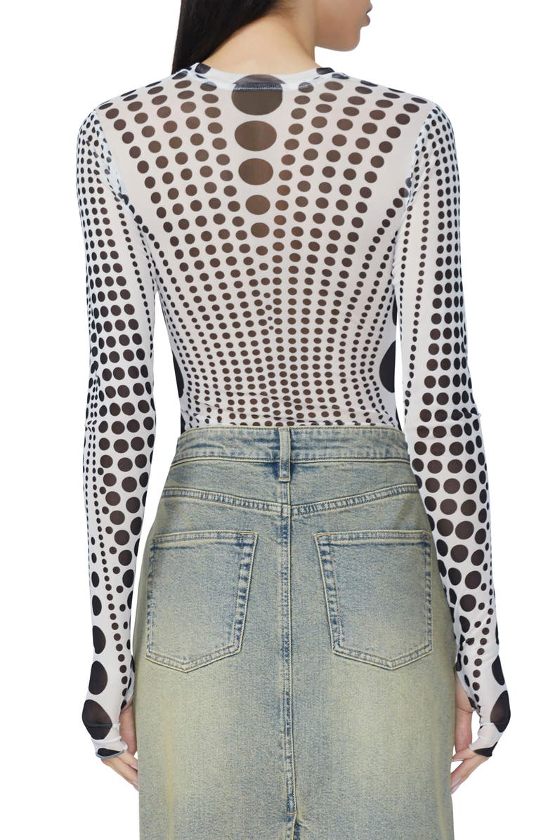 AFRM Kaylee Print Mesh Top | Nordstrom
