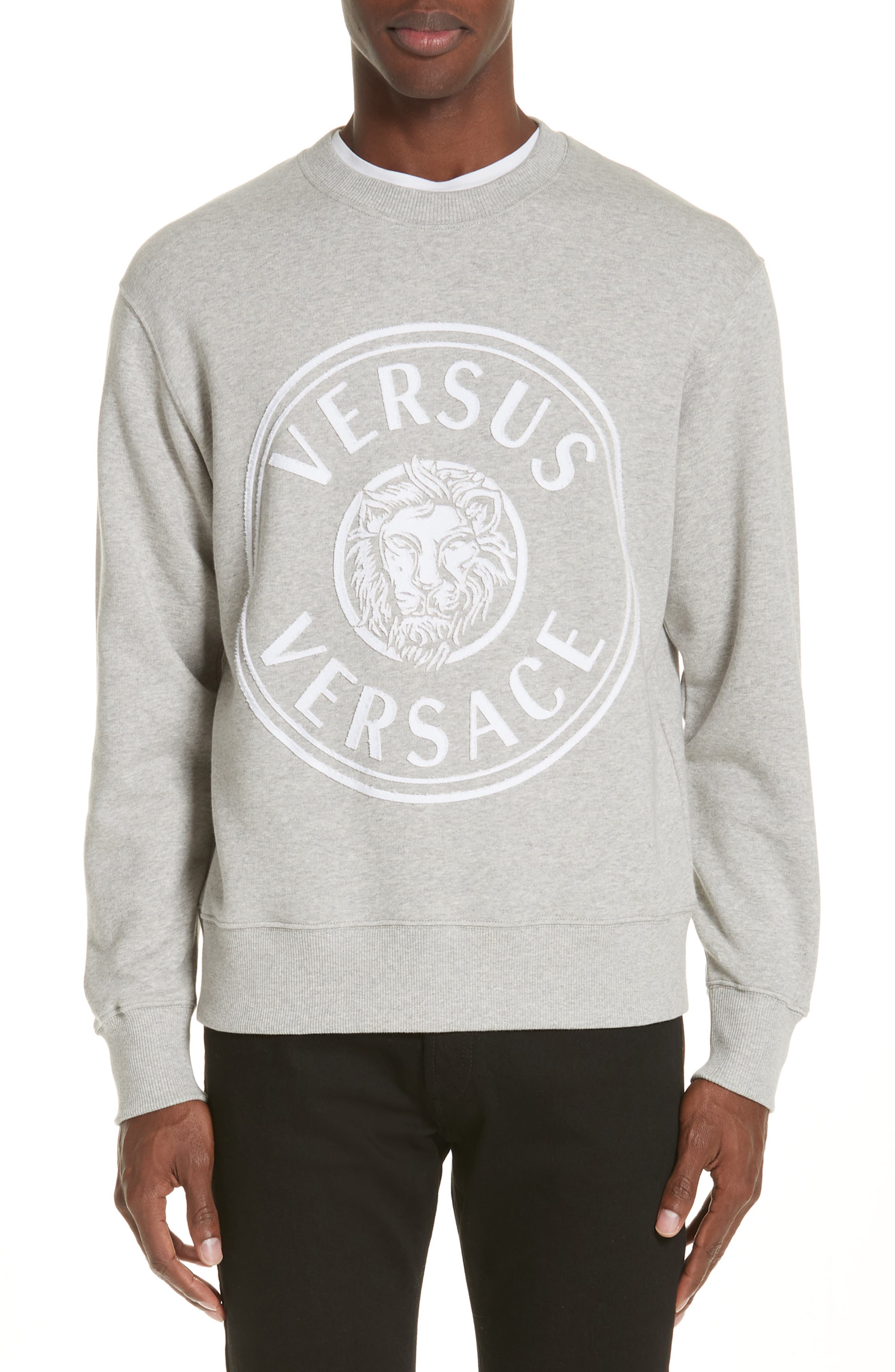 VERSUS Versace Appliqué Lion Logo Sweatshirt | Nordstrom