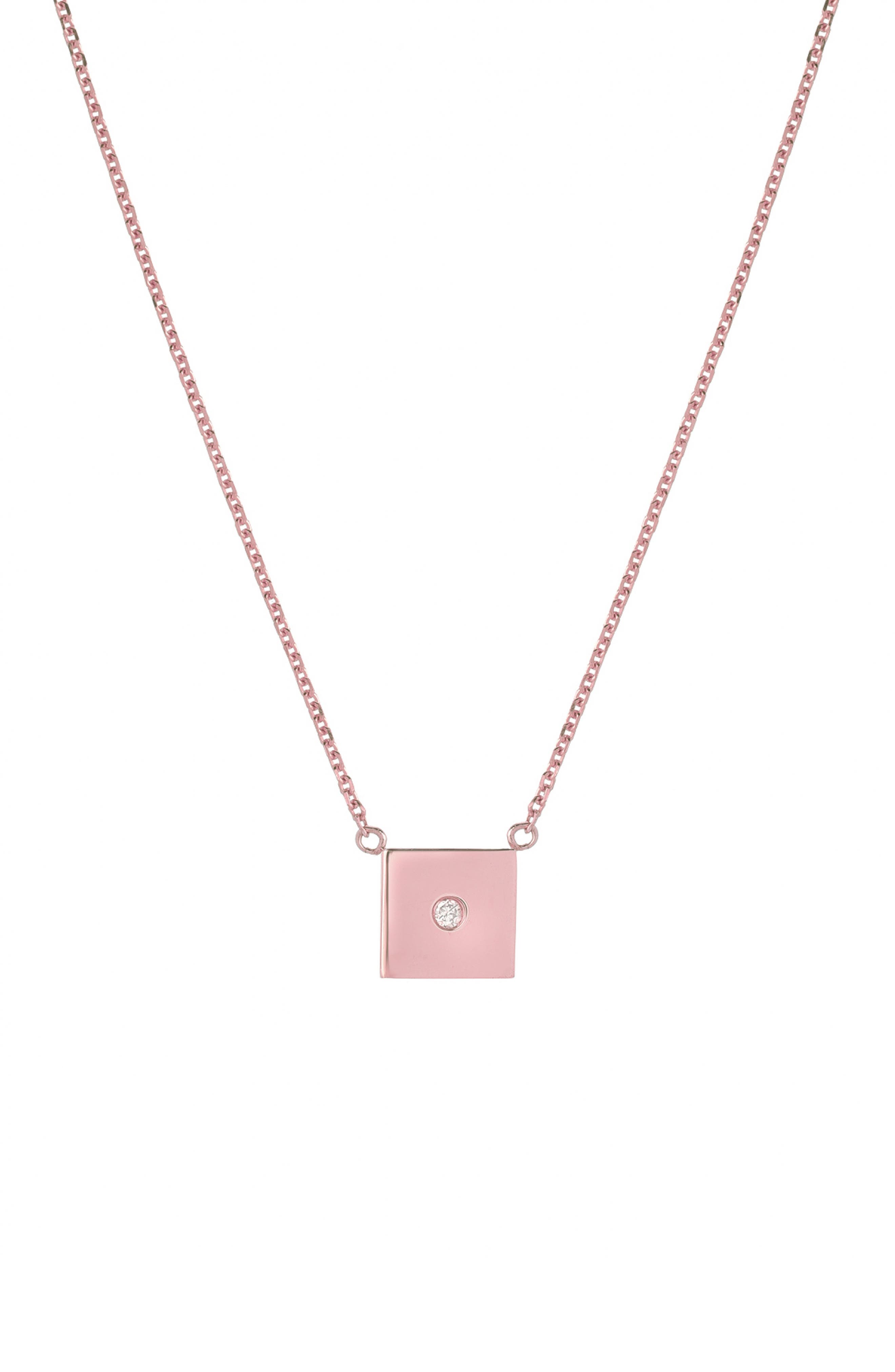 Mini Mini Jewels Forever Collection - Square Diamond Pendant Necklace ...