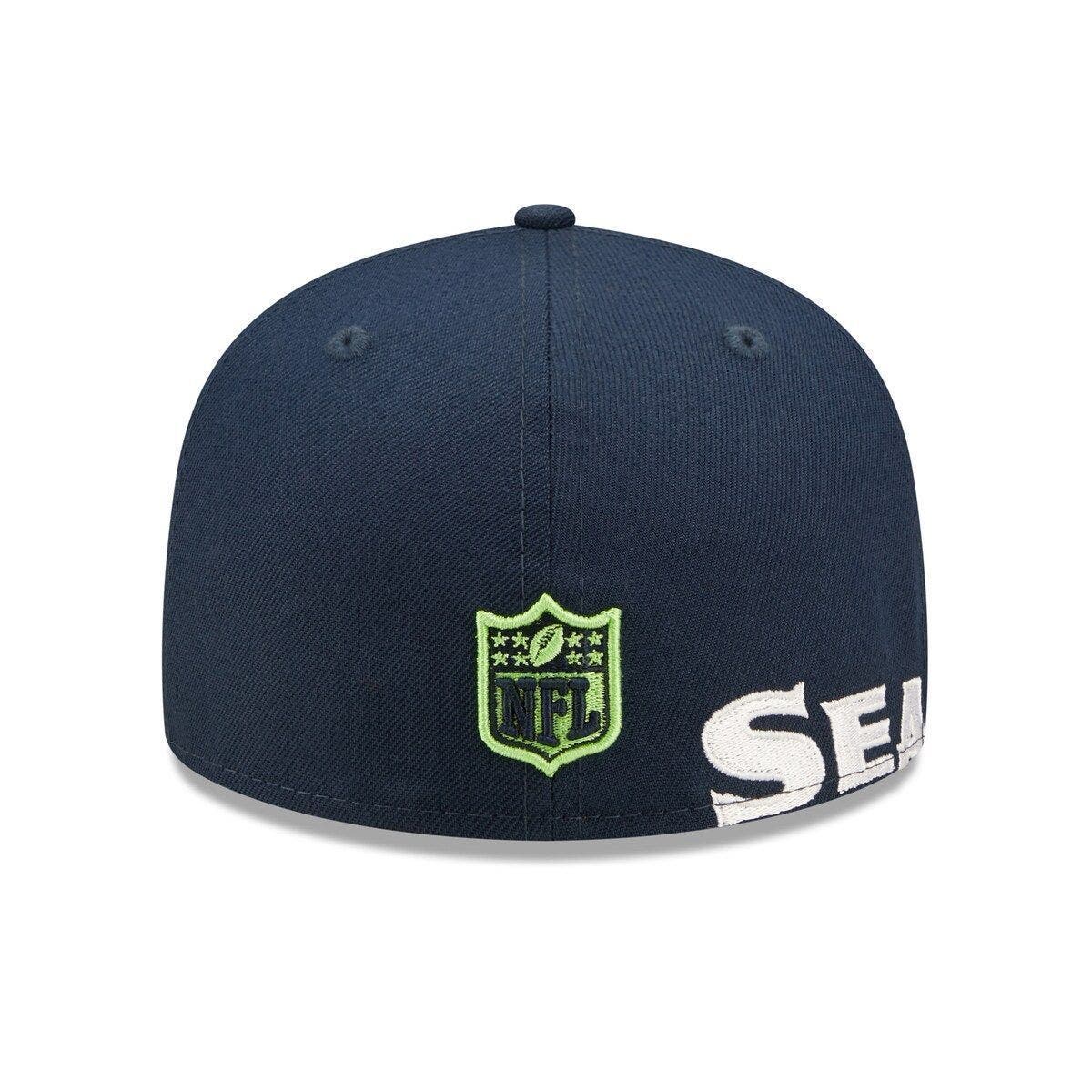 New Era Men's New Era College Navy Seattle Seahawks Side Split 59FIFTY ...