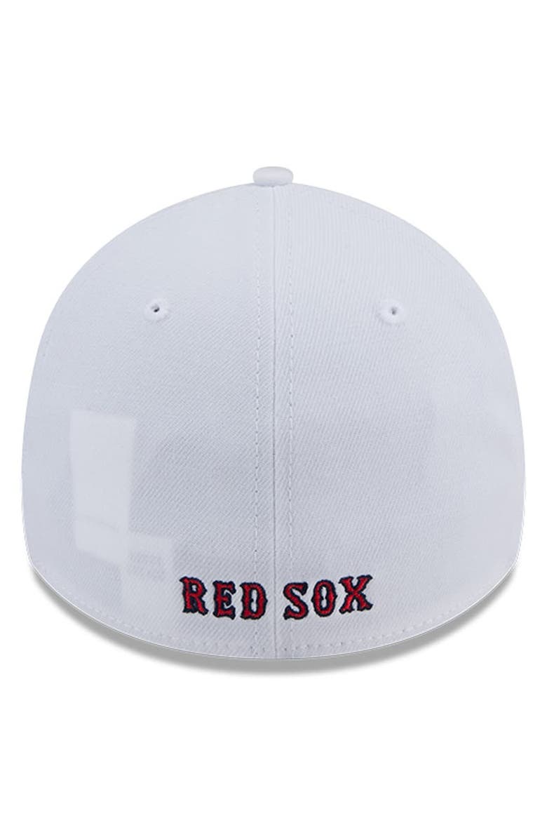 New Era Men's New Era White Boston Red Sox Evergreen 39THIRTY Flex Hat ...