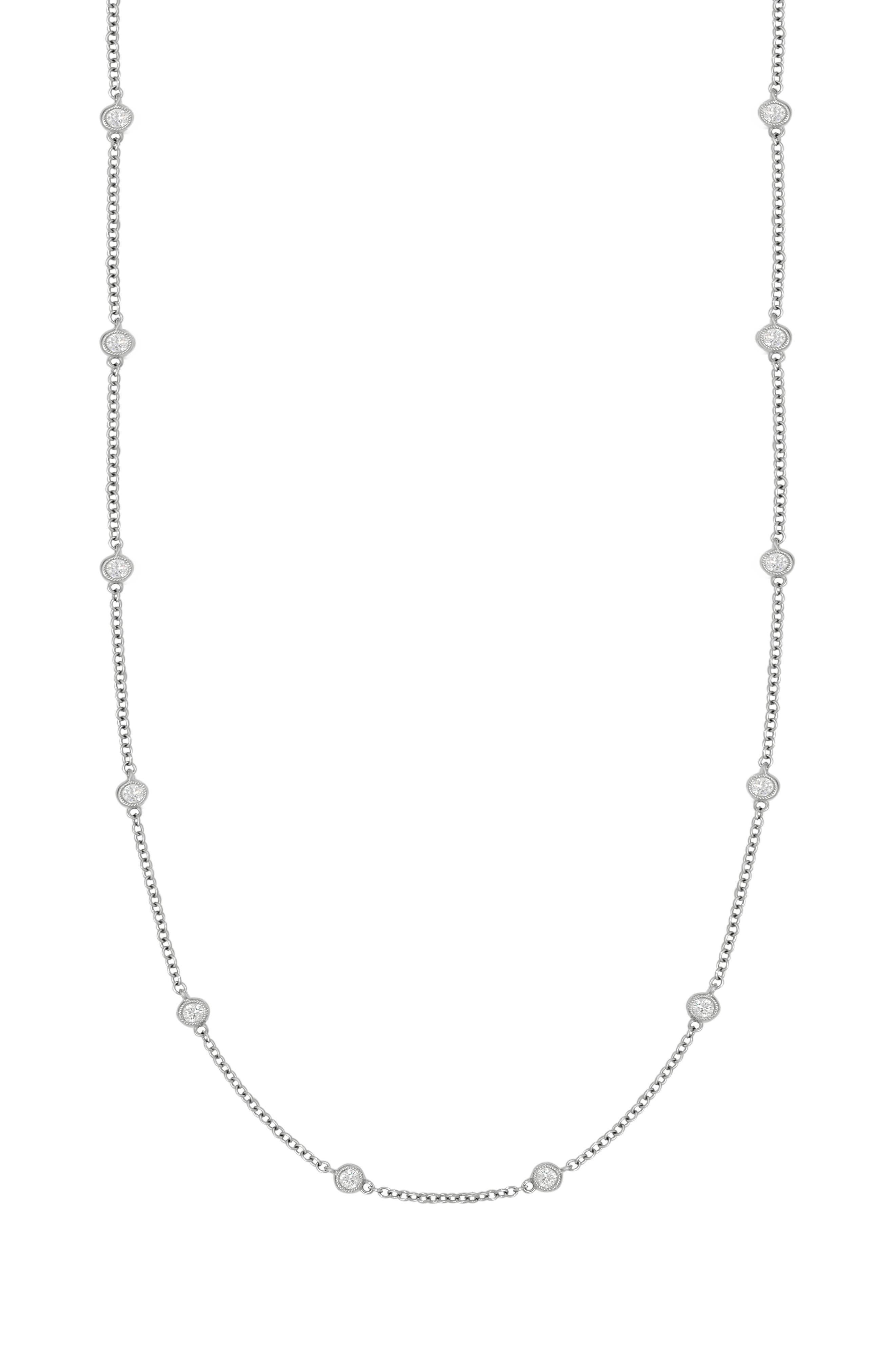 Bony Levy Aviva Diamond Station Necklace | Nordstrom
