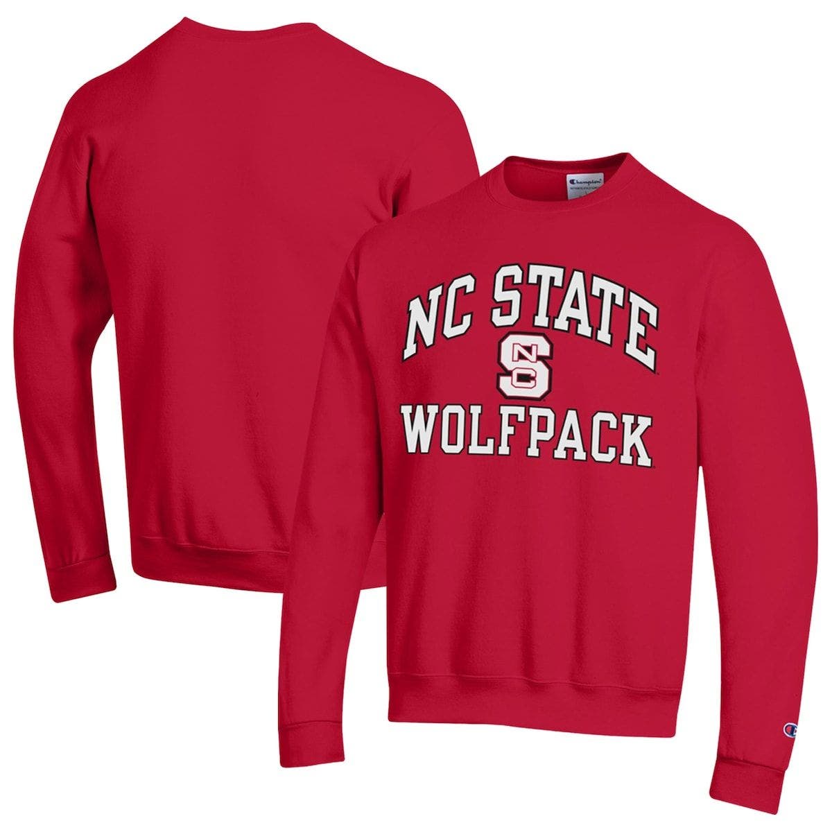 Champion Men's Champion Red NC State Wolfpack High Motor Pullover ...