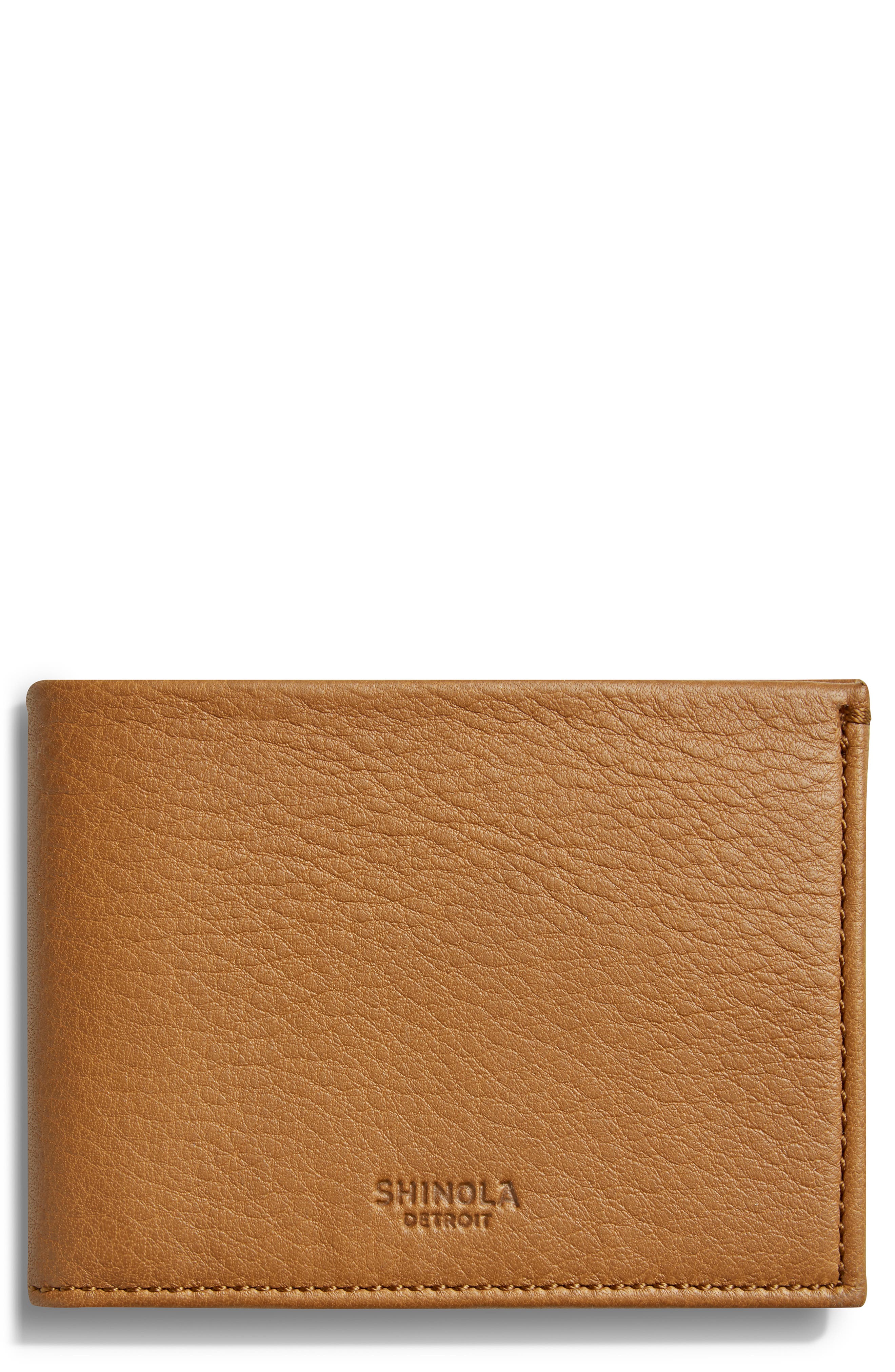 Shinola Slim Bifold Leather Wallet | Nordstrom