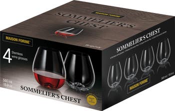 Maison Forine 4-Piece Set Stemless Burgundy Wine Glasses | Nordstromrack