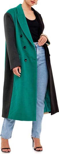 English Factory Colorblock Trench Coat | Nordstrom