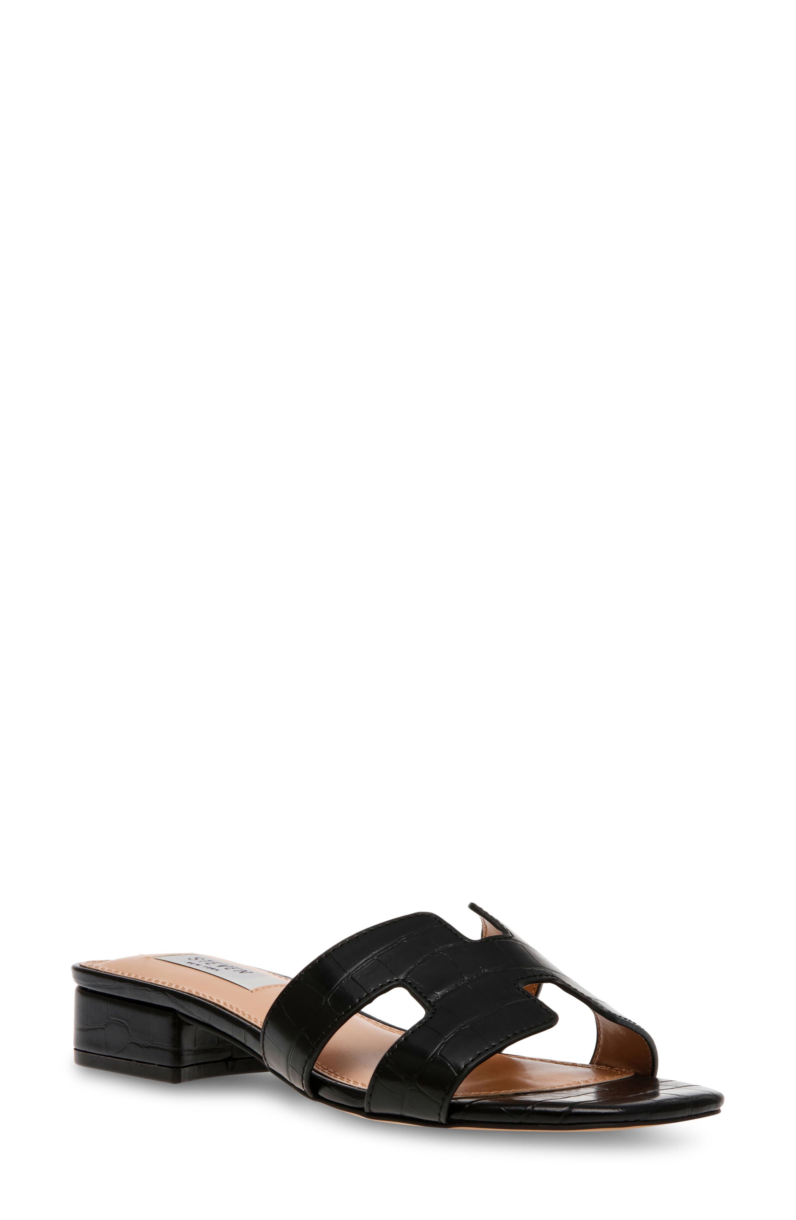 Steven New York Hutchy Croc Embossed Sandal (Women) | Nordstromrack