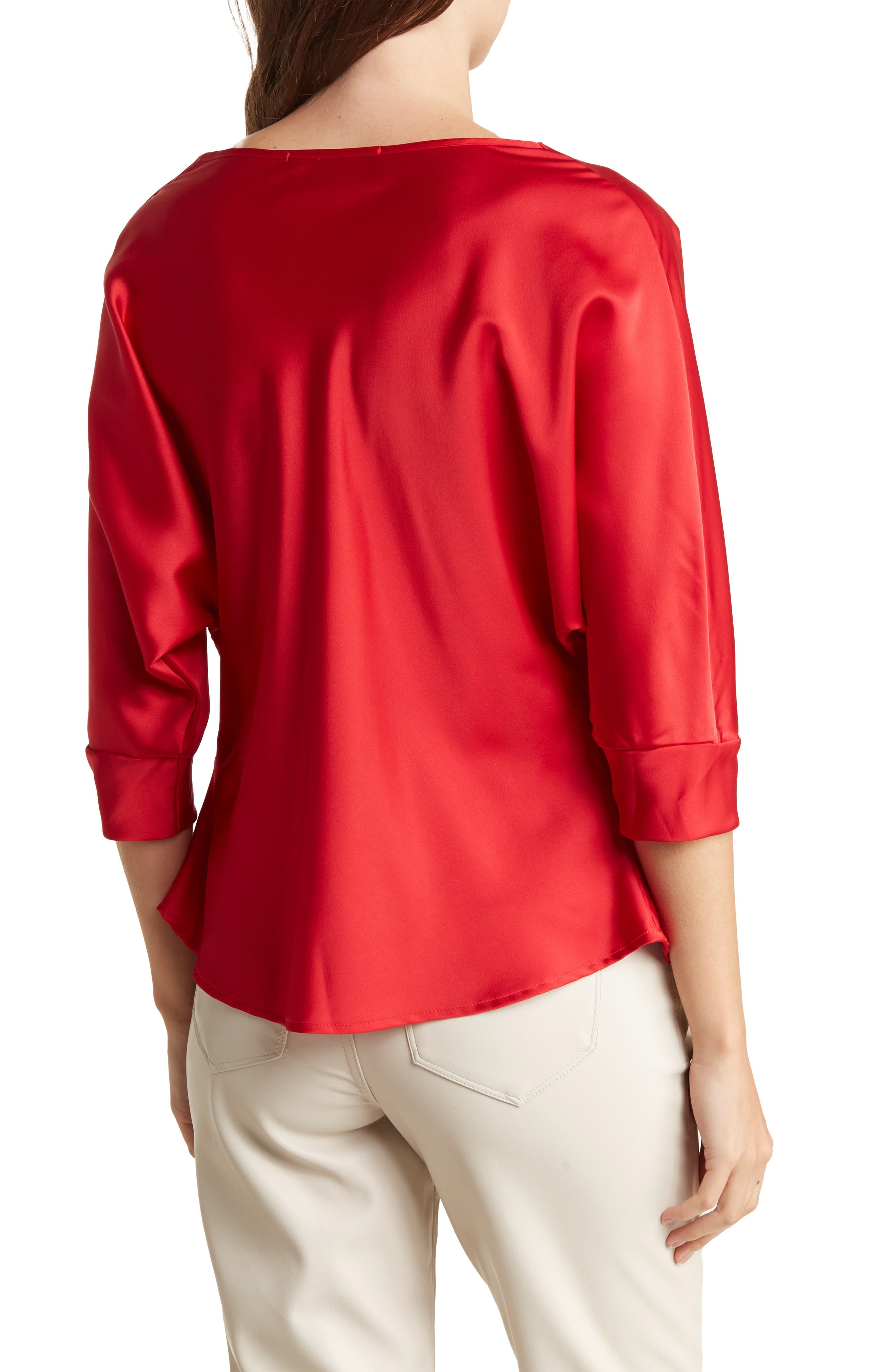 Renee C Cowl Neck Satin Blouse | Nordstromrack