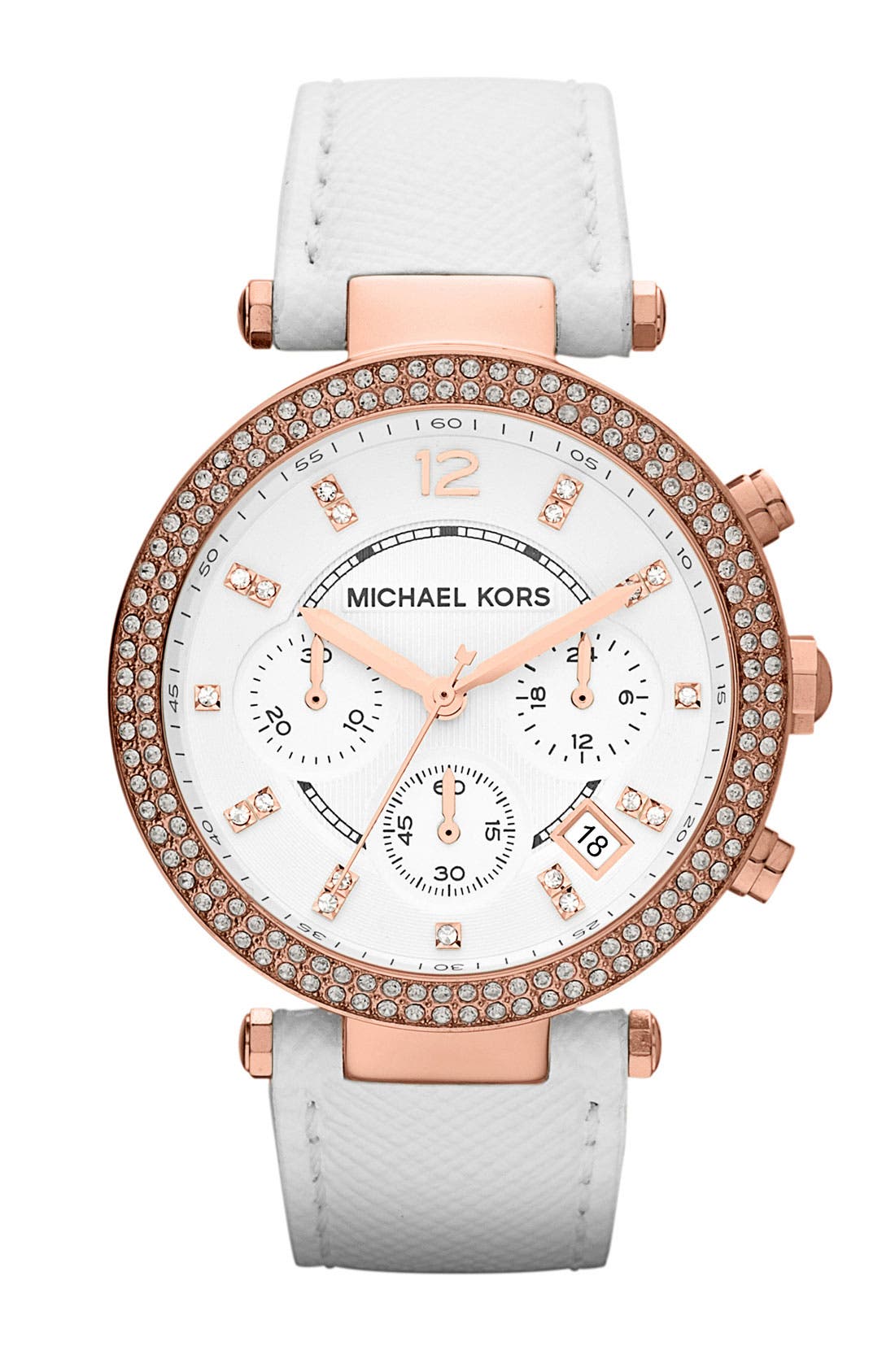 Michael Kors 'Parker' Chronograph Leather Watch, 39mm | Nordstrom