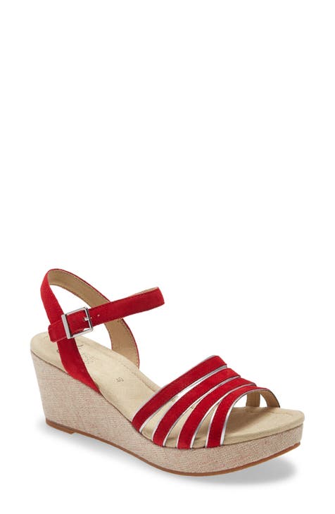 Women's Red Wedge Sandals | Nordstrom