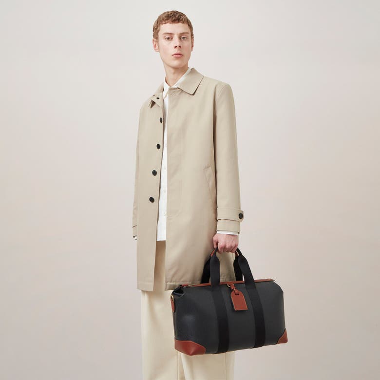 Mulberry Heritage Day Clipper Eco Scotchgrain Bag In Black-cognac ...