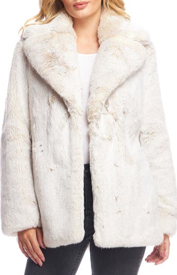Donna Salyers Fabulous Furs Notch Collar Faux Fur Coat Nordstrom