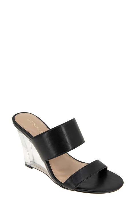 Women's Black Wedge Sandals | Nordstrom