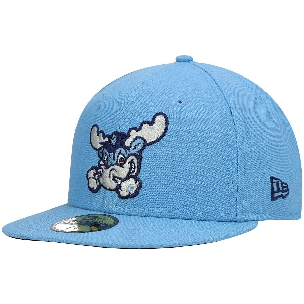 New Era Men's New Era Light Blue Wilmington Blue Rocks Authentic ...