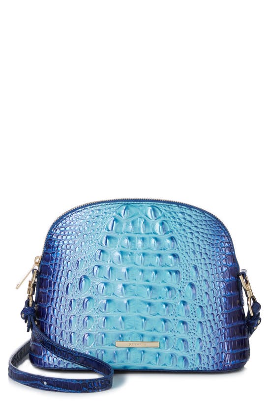 Brahmin Small Georgina Croc Embossed Leather Dome Crossbody Bag In ...