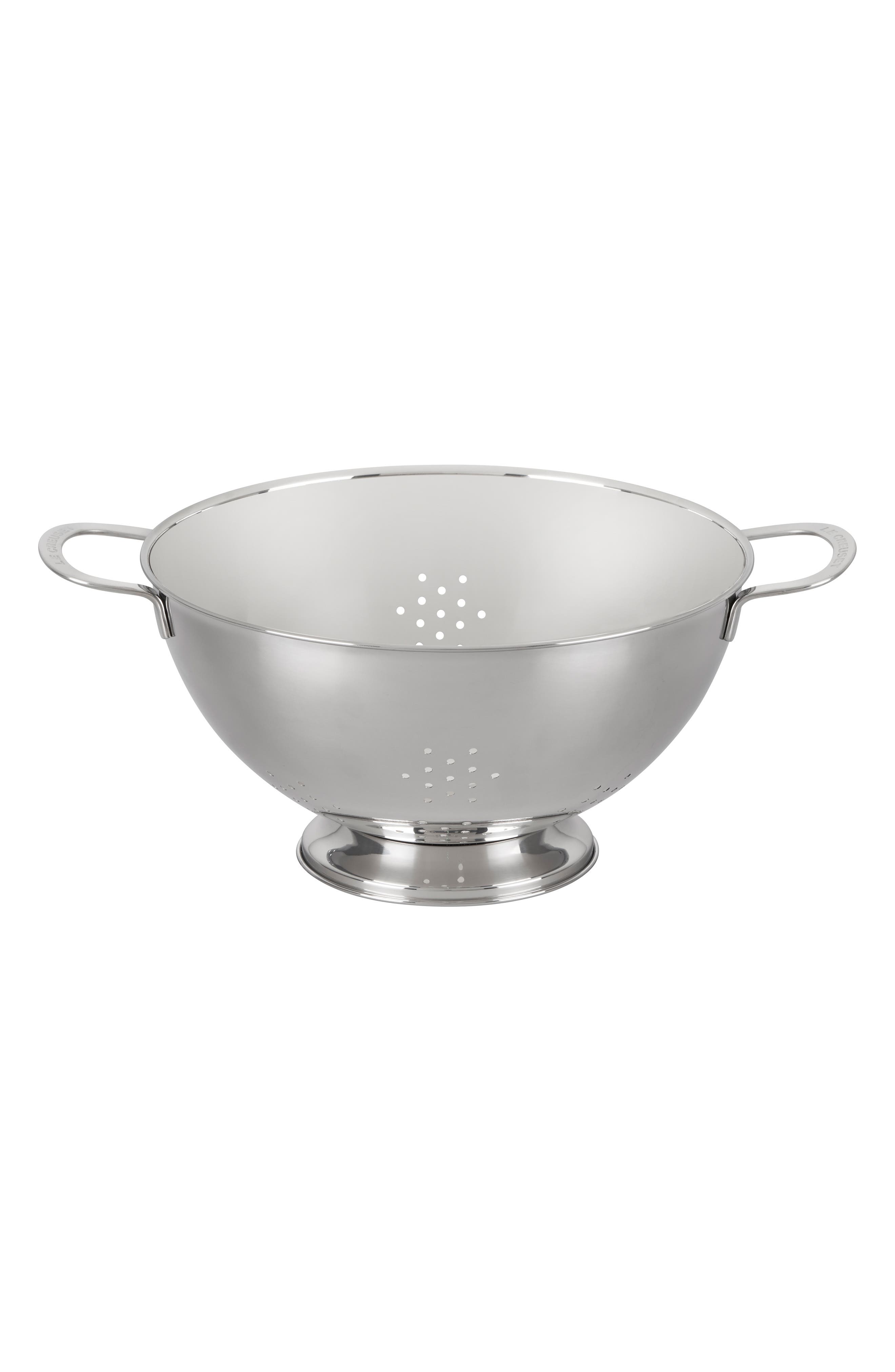 Le Creuset Set of 3 Stackable Stainless Steel Colanders | Nordstrom