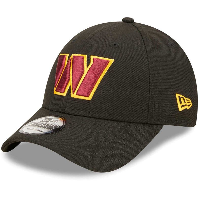 New Era Black Washington Commanders The League 9forty Adjustable Hat ...