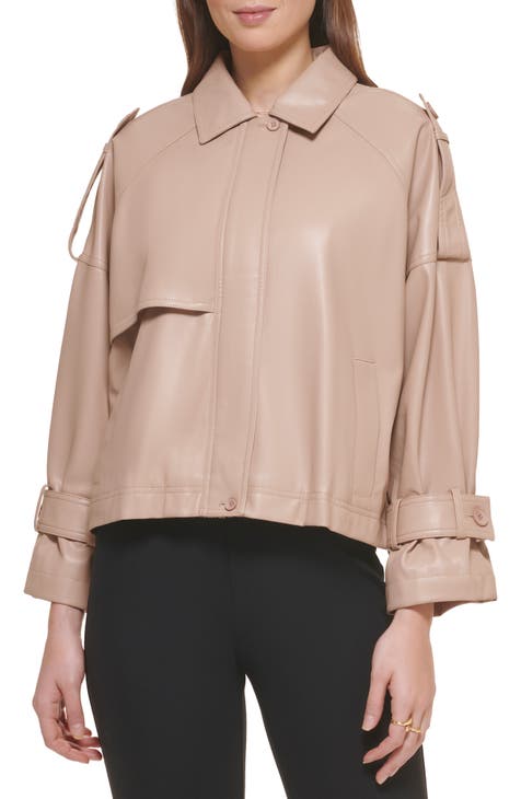 Women's Brown Leather & Faux Leather Jackets | Nordstrom