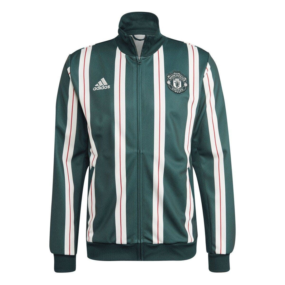 adidas Men's adidas Green Manchester United Lifestyle Full-Zip Track ...