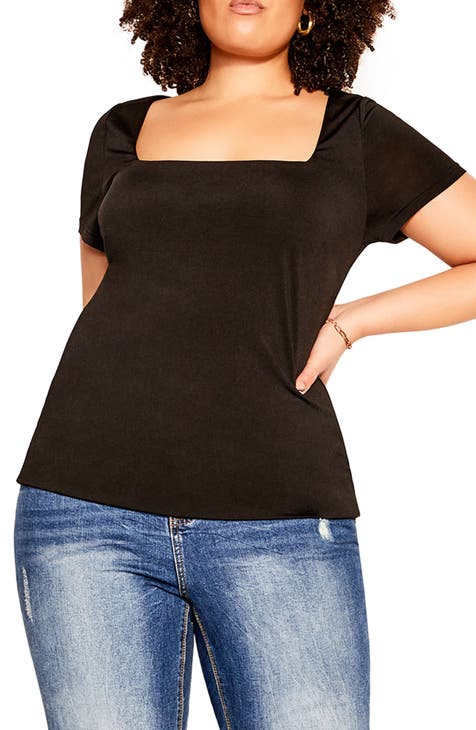 Women's Black Plus-Size Tops | Nordstrom