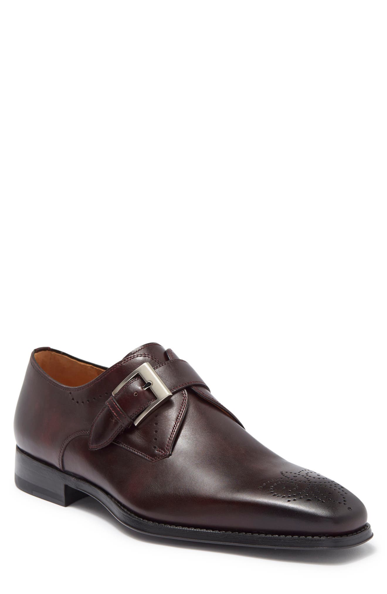 Magnanni Mallory Leather Monk Strap Dress Shoe (Men) | Nordstromrack