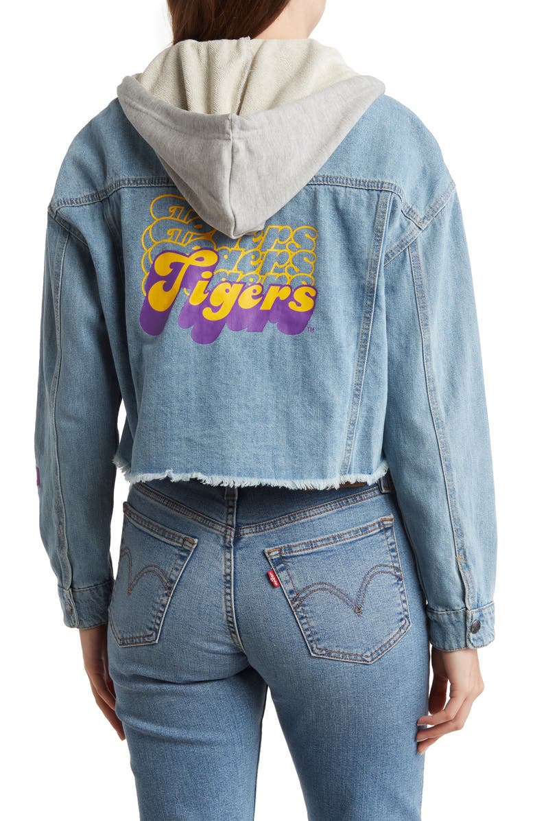 WEAR by Erin Andrews Louisiana State University Hooded Denim Jacket ...
