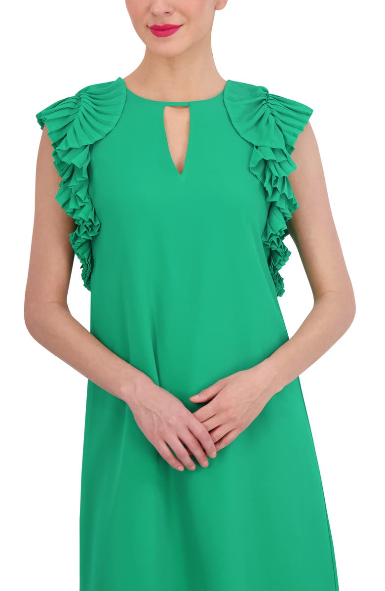 Vince Camuto Pleated Sleeve Chiffon Float Dress | Nordstrom