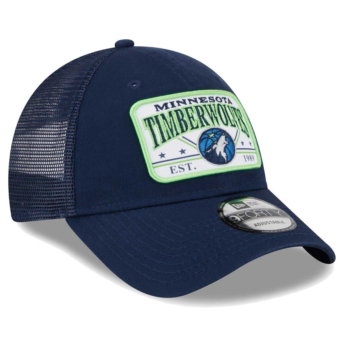 New Era Men's New Era Navy Minnesota Timberwolves Plate Oversized Patch ...