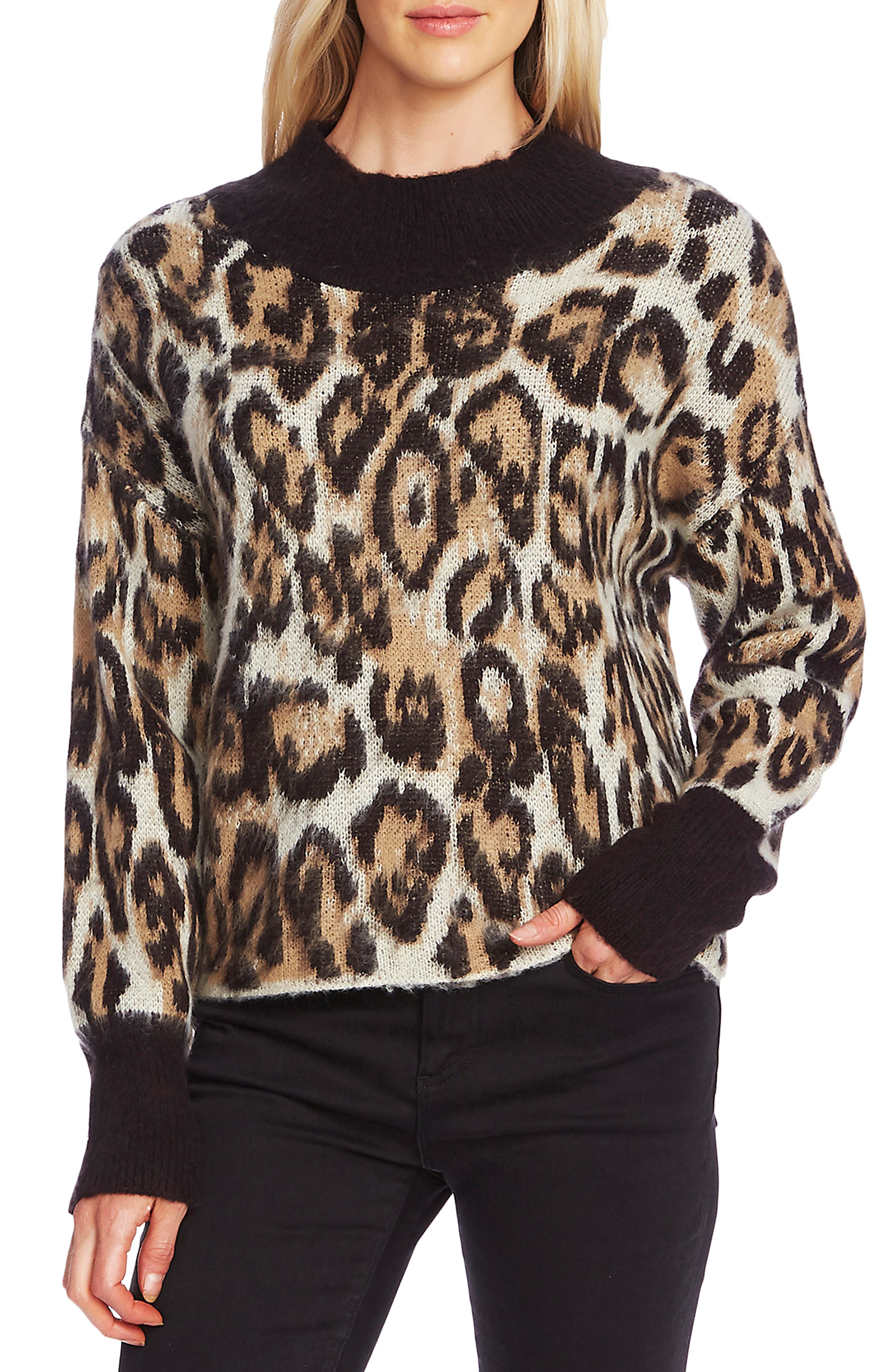 Vince Camuto Cheetah Sweater | Nordstrom