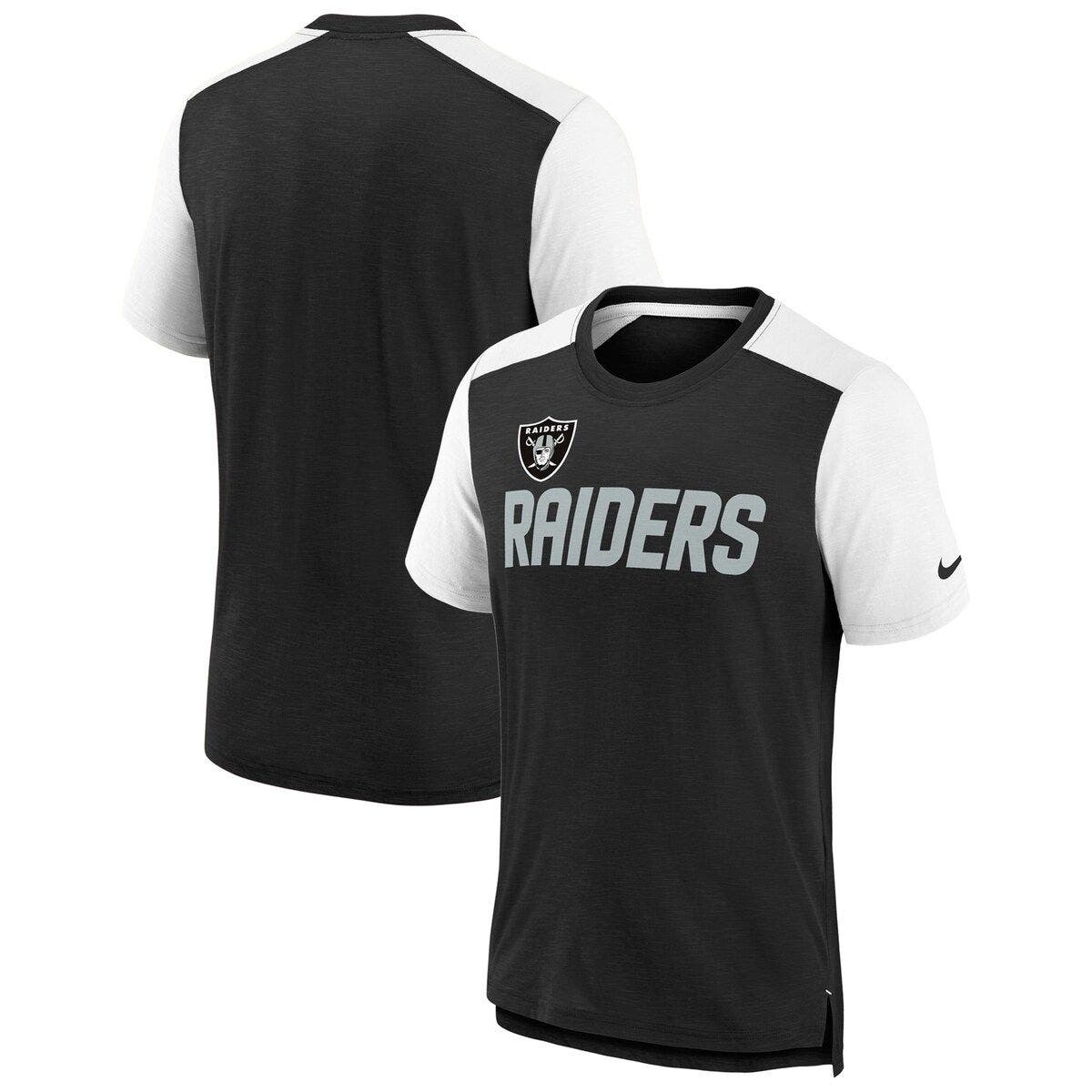 Nike Youth Nike Heathered Black/White Las Vegas Raiders Colorblock Team ...