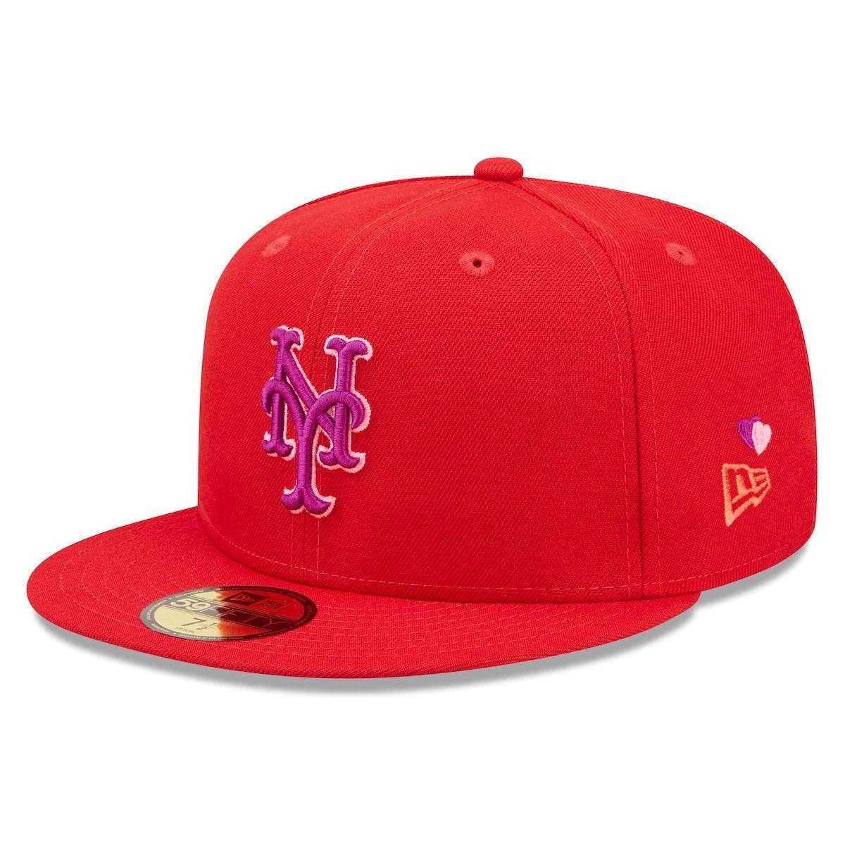 New Era Men's New Era Red New York Mets Purple Undervisor 59FIFTY ...
