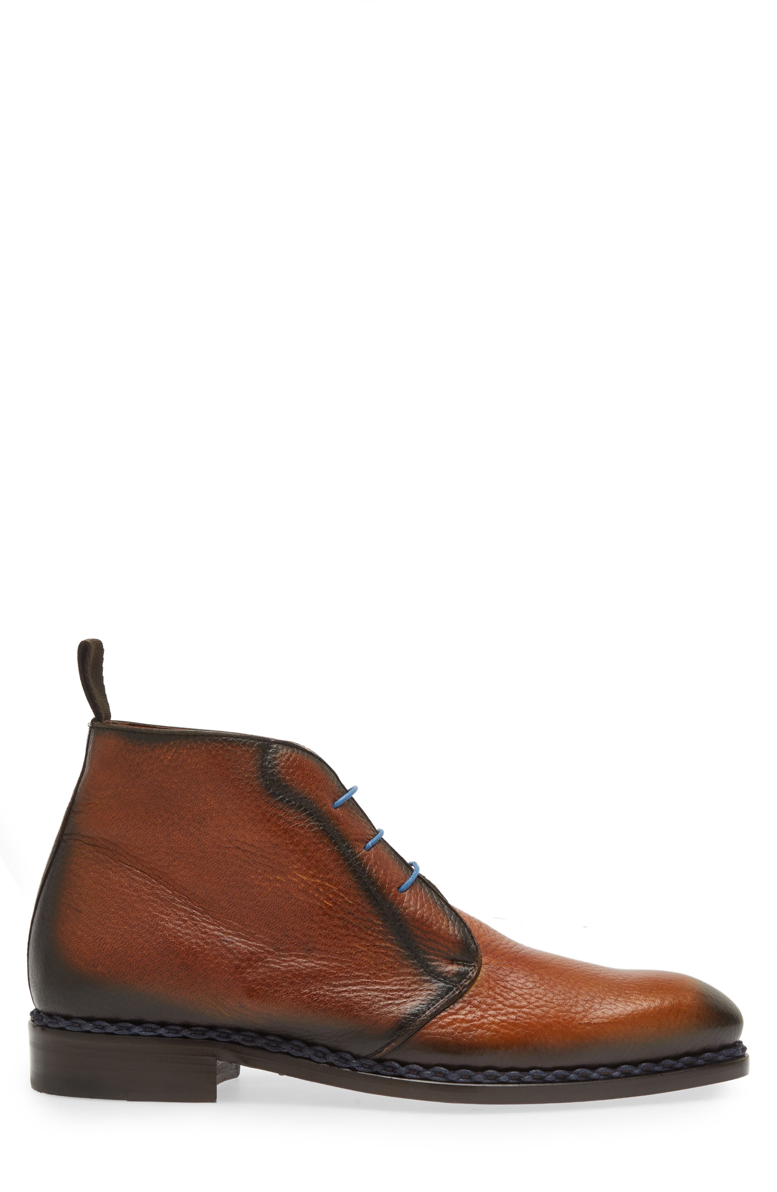 Mezlan Conqueror Lace-Up Boot in Dark Cognac | Smart Closet