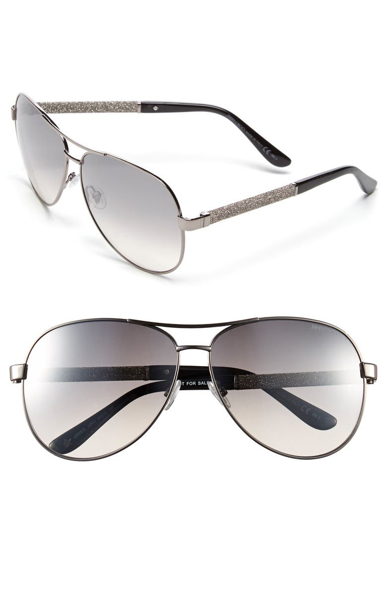 Jimmy Choo Lexies 61mm Metal Aviator Sunglasses Nordstrom Exclusive Nordstrom