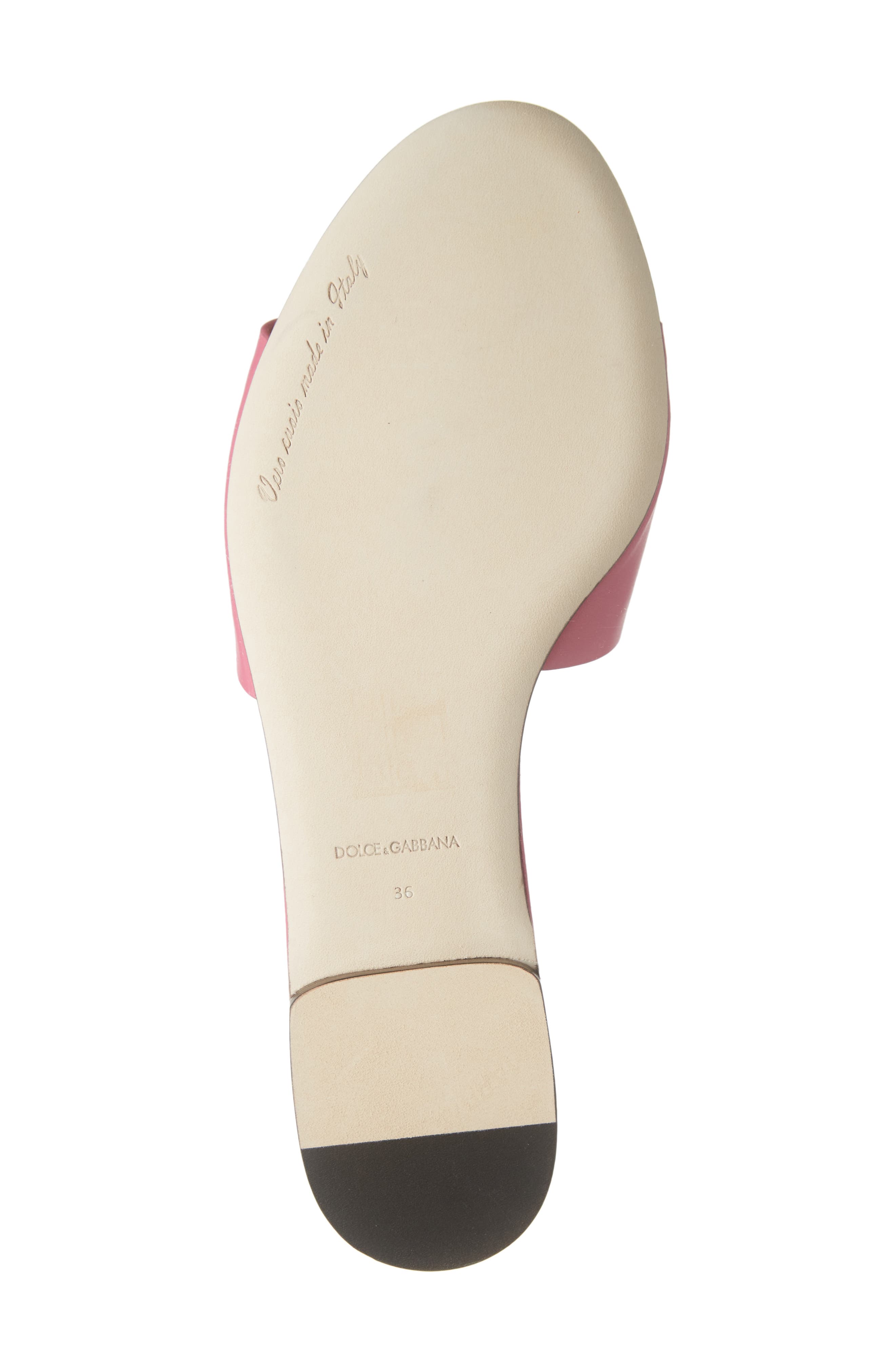 Dolce&Gabbana Bianca Interlock Slide Sandal (Women) | Nordstrom