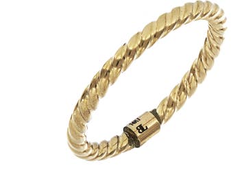 Bony Levy 14K Gold Textured Stacking Ring | Nordstrom