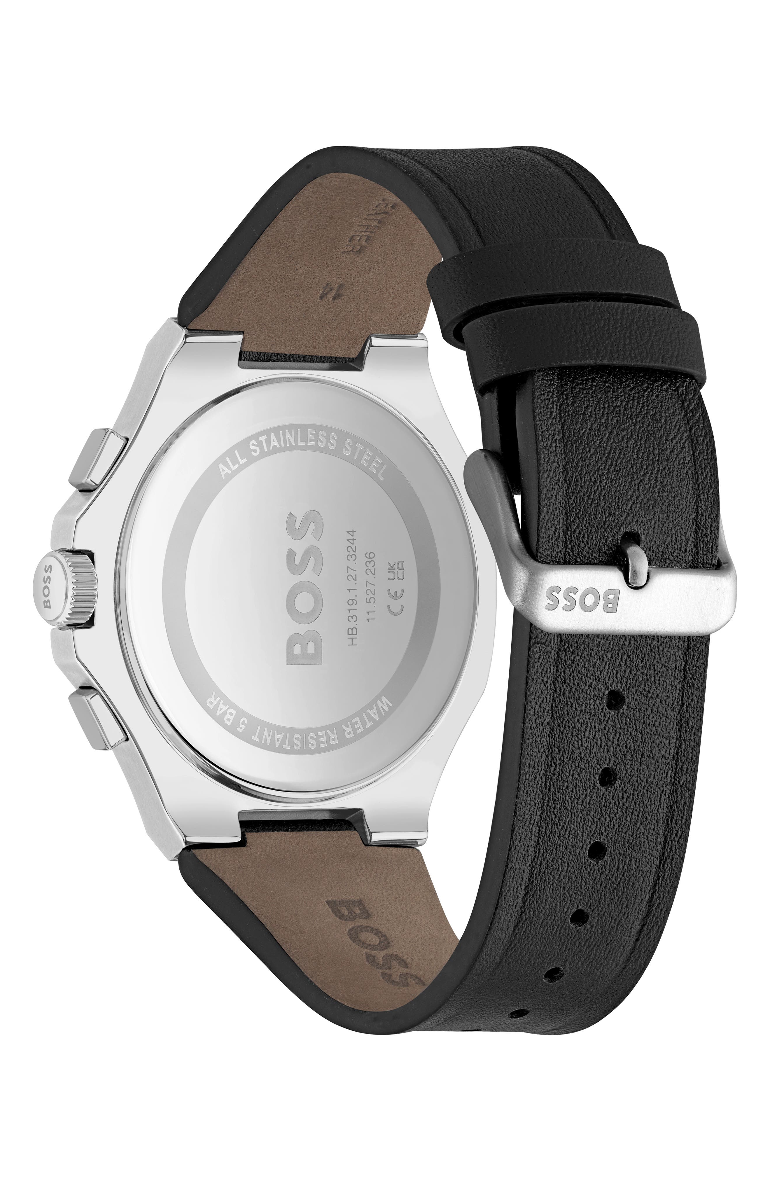 BOSS Taper Chronograph Leather Strap Watch | Nordstrom