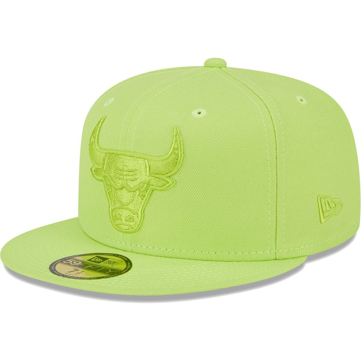 New Era Men's New Era Neon Green Chicago Bulls Spring Color Pack ...