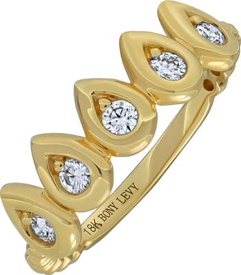 Bony Levy Teardrop Diamond Stackable Ring | Nordstromrack