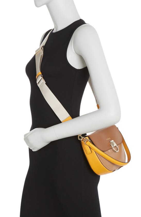 Furla Circe Bandoliera Crossbody Bag In Cognac H Caramello F Curcuma ...