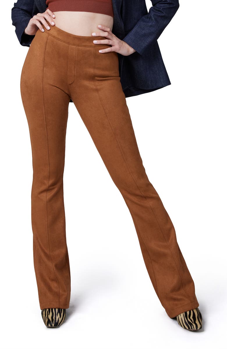Spanx Faux Suede Flare Pants