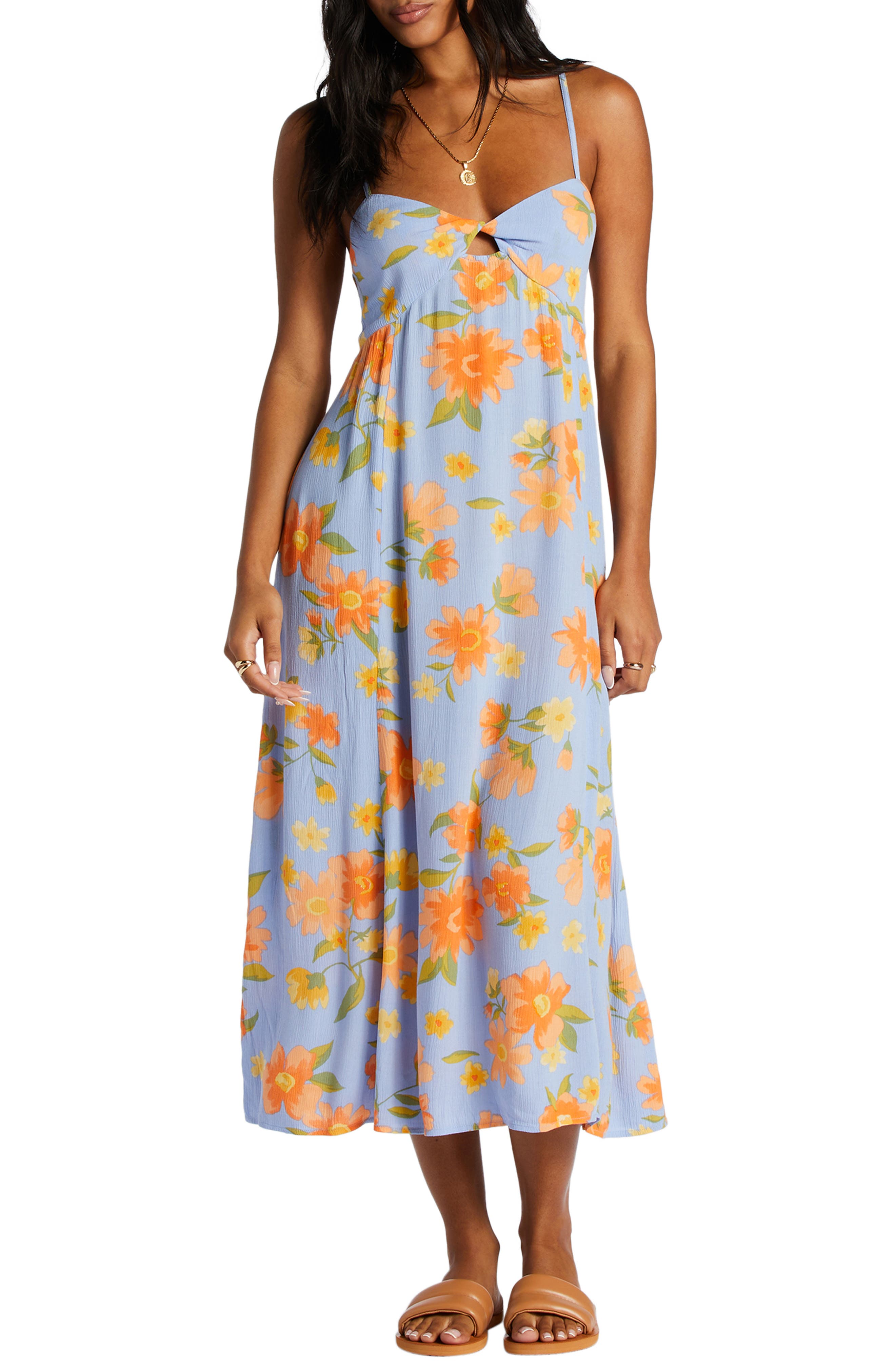 Billabong Last Sunset Floral Keyhole Sundress | Nordstrom