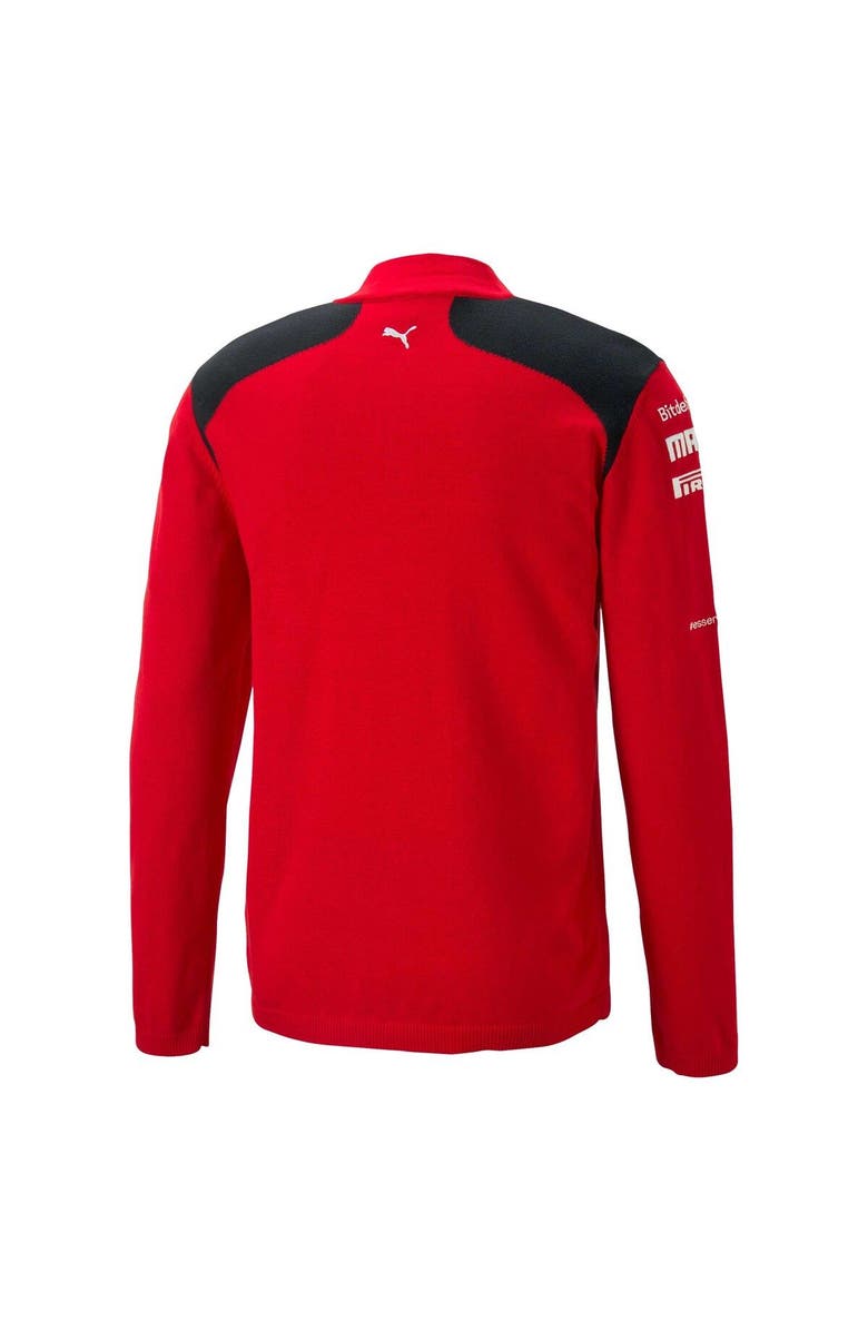 PUMA Men's Puma Red Scuderia Ferrari Team Knit Half-Zip Jacket | Nordstrom