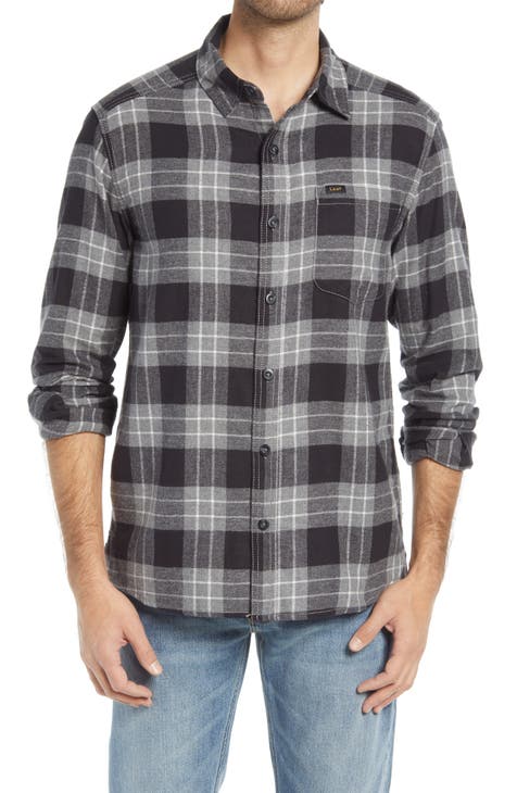 Men's Black Flannel Shirts | Nordstrom