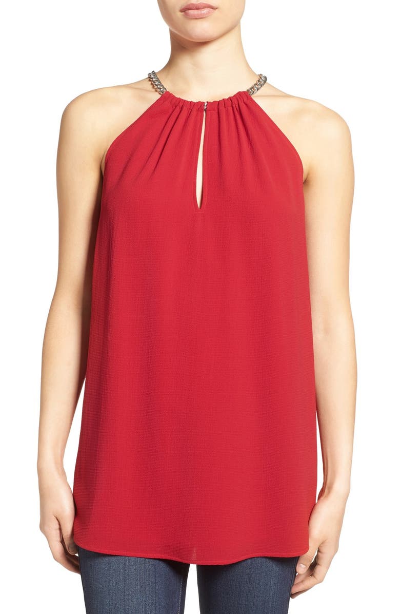 Michael Michael Kors Chain Neck Sleeveless Top Nordstrom